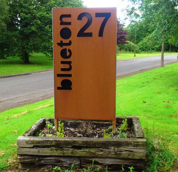 Corten Steel Sign